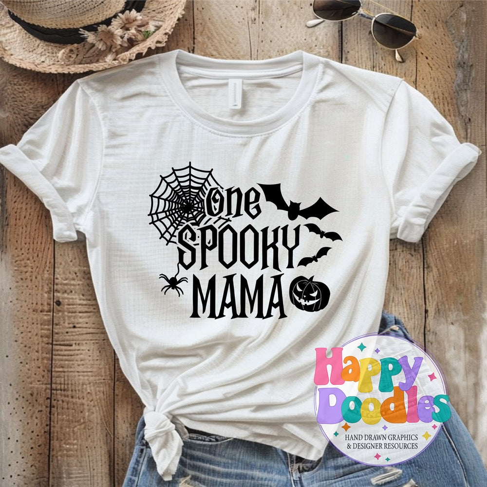 One Spooky Mama SVG | DIY Spooky Season Family Design – Happy Doodles ...